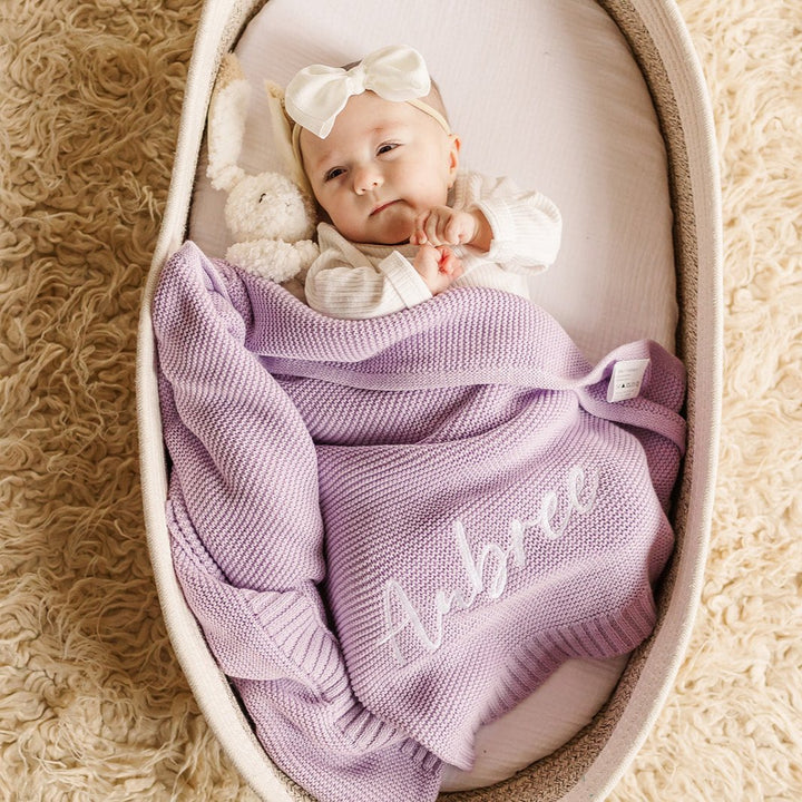 Wooden Name Signs & Custom Name Blankets | Swaddle and Nest