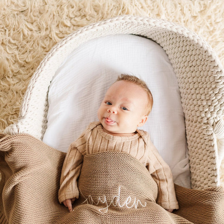 Wooden Name Signs & Custom Name Blankets | Swaddle and Nest